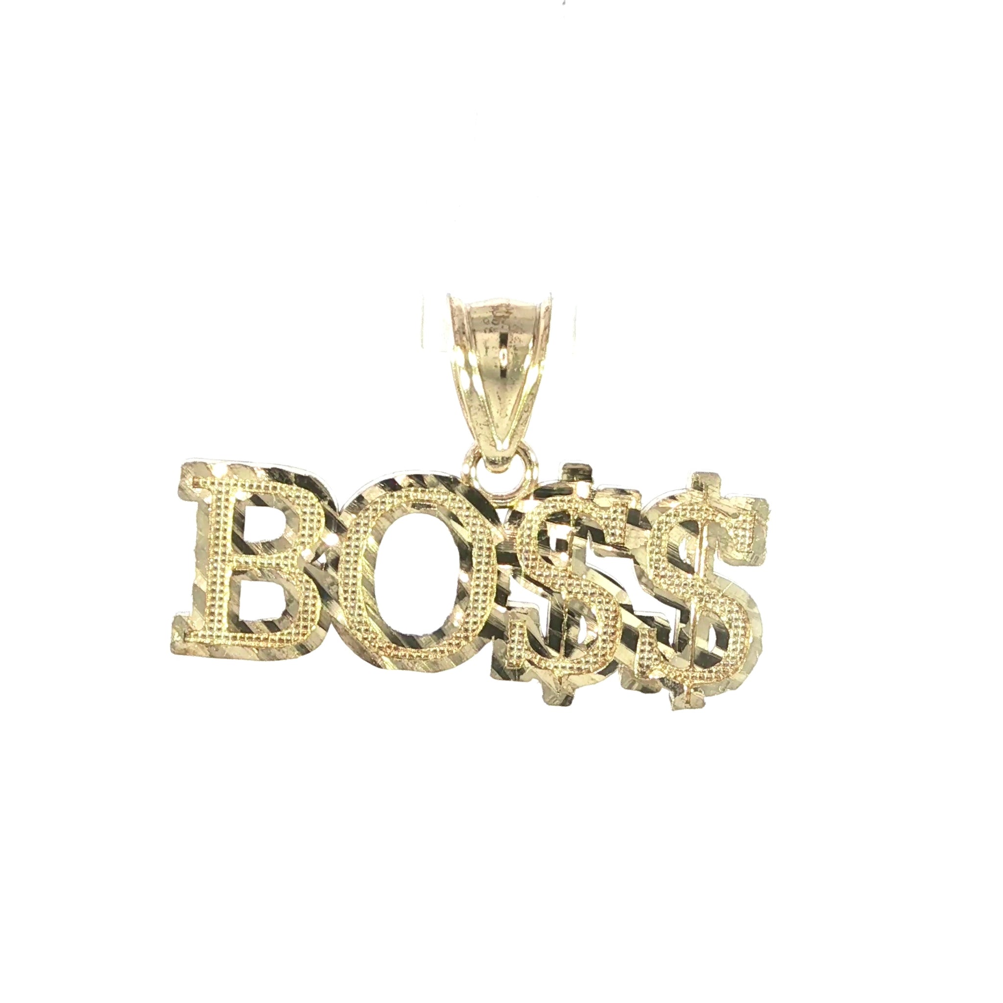 10K Gold "Boss" Pendant